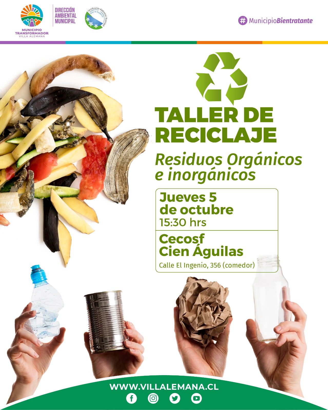 Taller de Reciclaje de Residuos Orgánicos e Inorgánicos | Ilustre Municipalidad de Villa Alemana