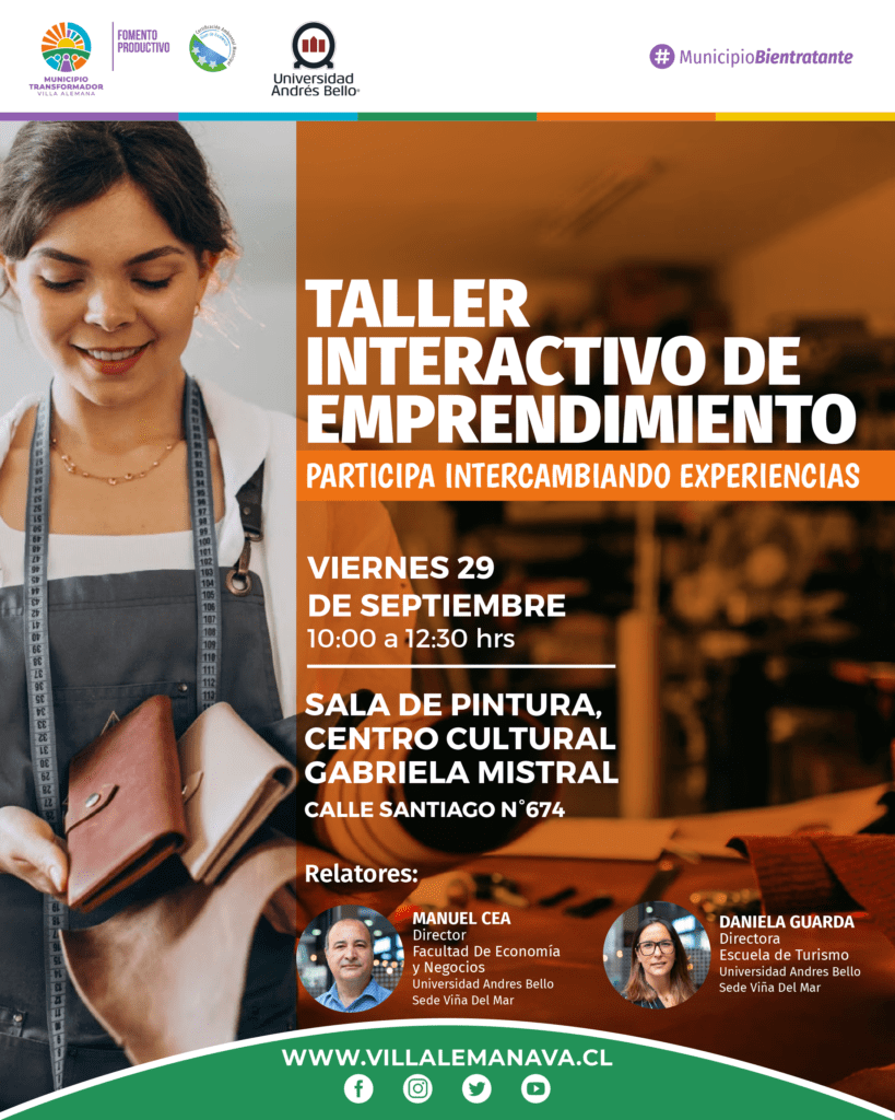 Taller Interactivo de Emprendimiento | Ilustre Municipalidad de Villa ...