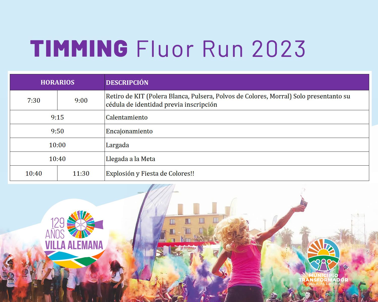 Inscripción : FLUOR RUN VILLA ALEMANA 2023 5K | Ilustre Municipalidad ...