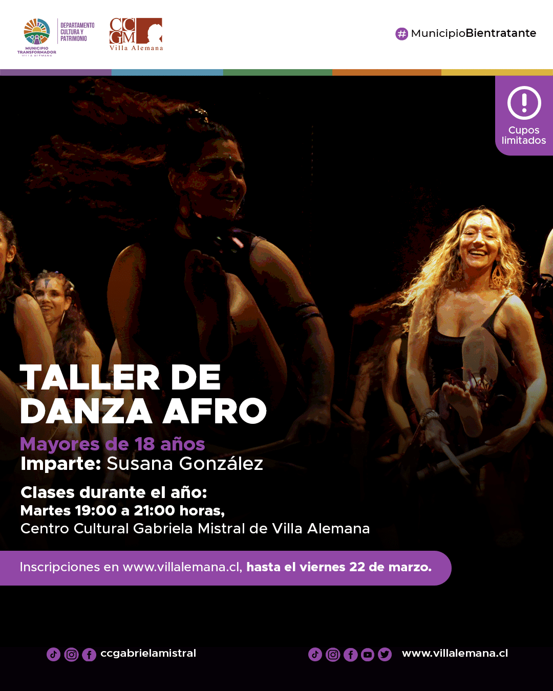 Taller de Danza Afro | Ilustre Municipalidad de Villa Alemana